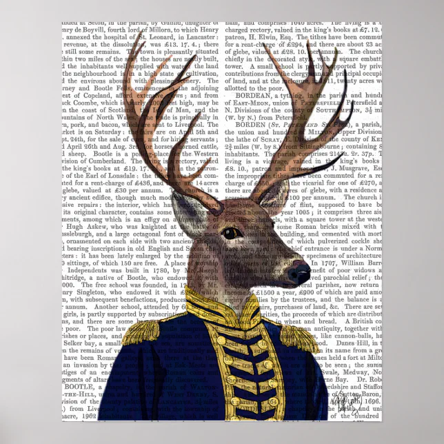 Captain Deer Poster | Zazzle