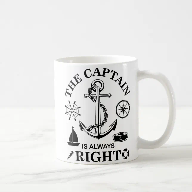 Captain Funny Coffee Mug | Zazzle