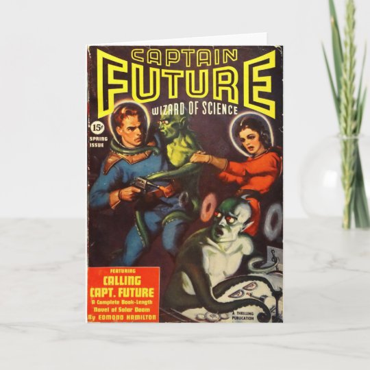 Captain Future and Solar Doom. Card | Zazzle.com