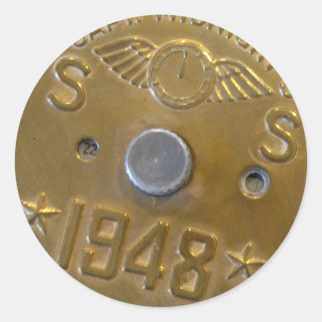 Captain Midnight Decoder Badge 1948 Classic Round Sticker | Zazzle