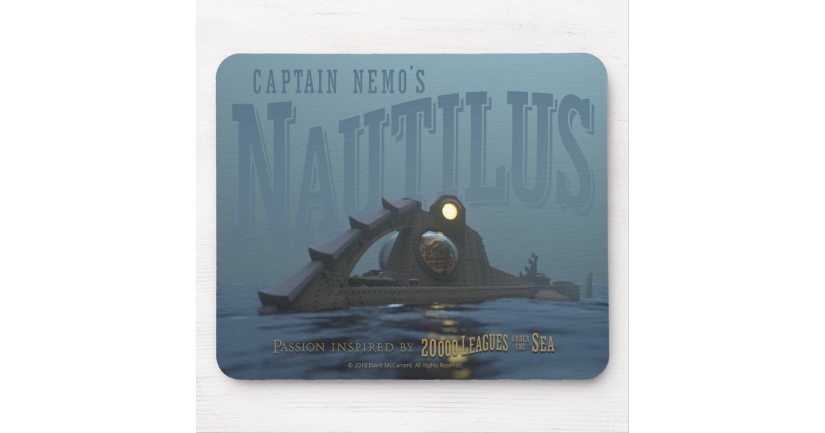 Captain Nemo's Nautilus Mousepad | Zazzle