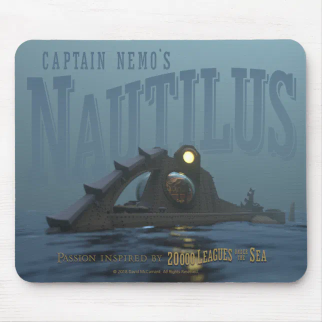 Captain Nemo's Nautilus Mousepad | Zazzle
