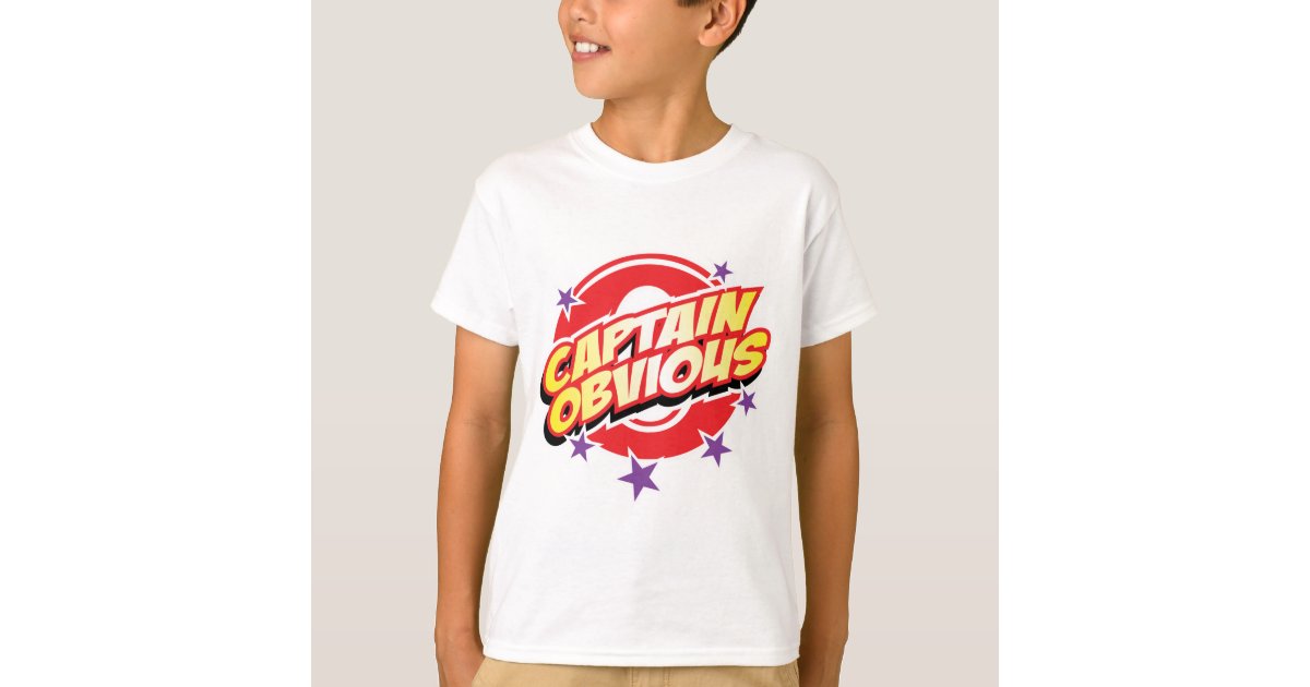 Captain Obvious T-Shirt | Zazzle