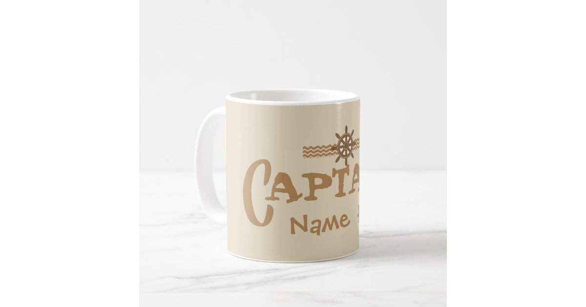 Captain personalized boat cup | Zazzle