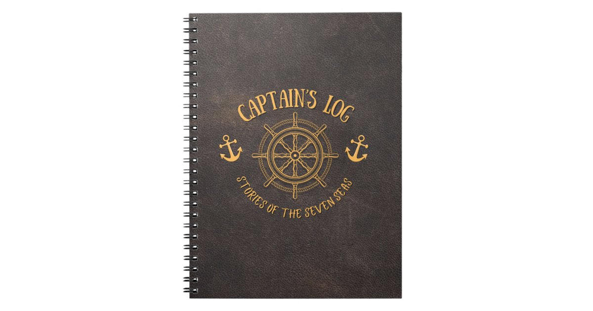 Captain’s Logbook Notebook | Zazzle