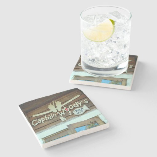 Captain Woody's Hilton Head Island Coaster. Stone Coaster | Zazzle