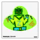 Captain Zacky Boy Robot UFO Name Wall Decal | Zazzle