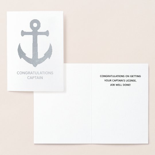 Captains License Congratulations Card | Zazzle.com