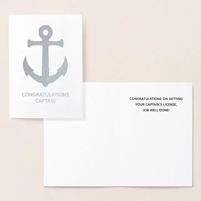 Captains License Congratulations Card | Zazzle