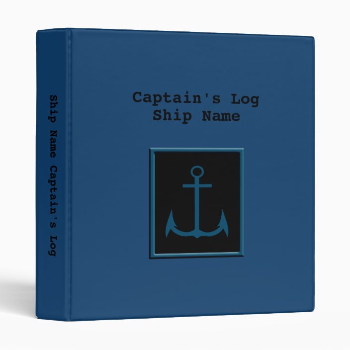 Captain's Log Book Binder | Zazzle.com