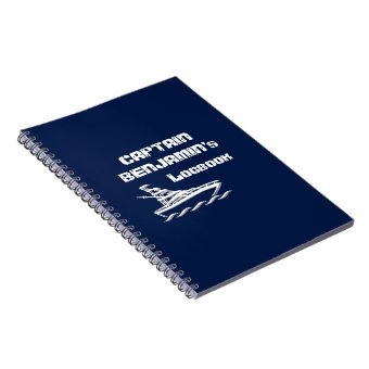 Captain's Logbook (customizable) Notebook | Zazzle