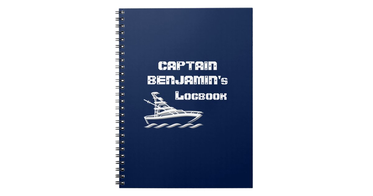 Captain's Logbook (customizable) Notebook | Zazzle