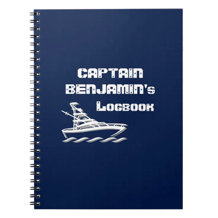 Captain's Logbook (customizable) Notebook | Zazzle