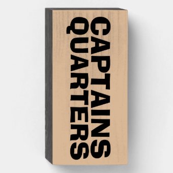 CAPTAINS QUARTERS DAD RUSTIC WOOD SIGN | Zazzle