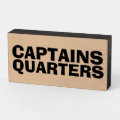 CAPTAINS QUARTERS DAD RUSTIC WOOD SIGN | Zazzle