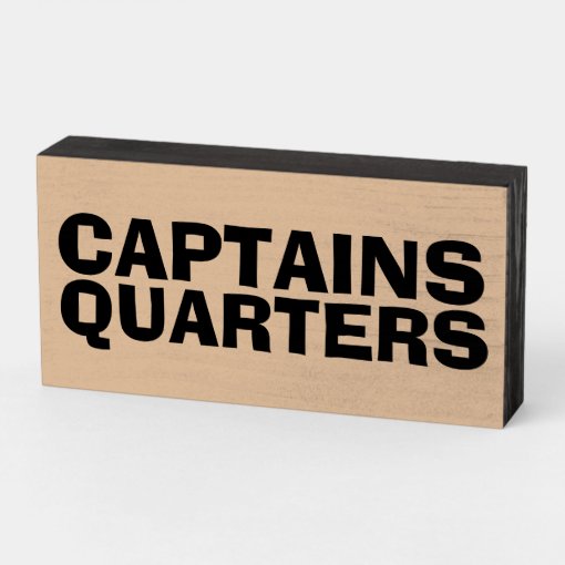 CAPTAINS QUARTERS DAD RUSTIC WOOD SIGN | Zazzle