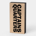 CAPTAINS QUARTERS DAD RUSTIC WOOD SIGN | Zazzle