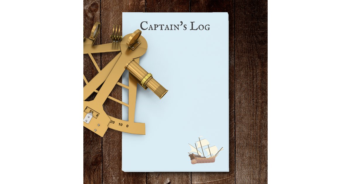 Captain's Ship Log Post-it Notes | Zazzle