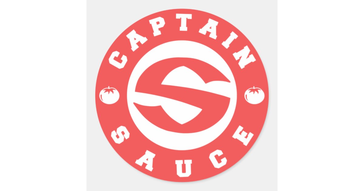 Captainsauce Logo Classic Round Sticker | Zazzle