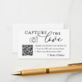 Capture the Love Photo Album QR Code Enclosure Card | Zazzle