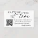Capture the Love Photo Album QR Code Enclosure Card | Zazzle