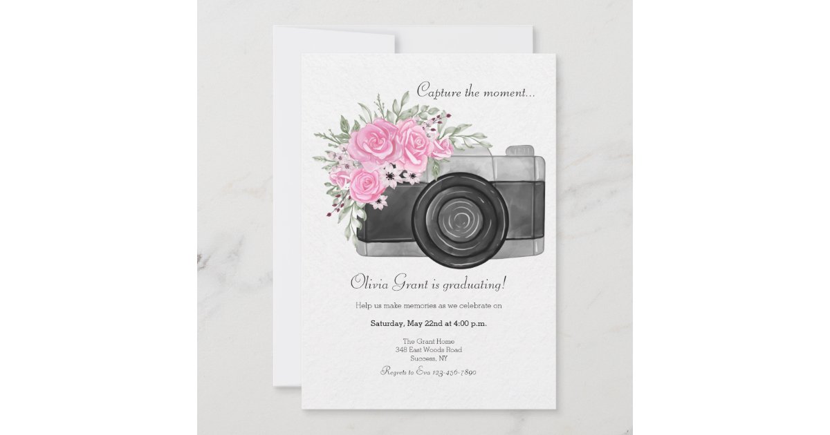 Capture the Moment Invitation | Zazzle