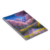 Capturing the Sakura Bloom in the Green Meadow Notebook | Zazzle