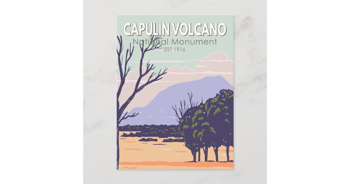 Capulin Volcano National Monument Vintage Postcard | Zazzle
