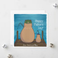 Capybara and Son Personalized Father's Day Card | Zazzle