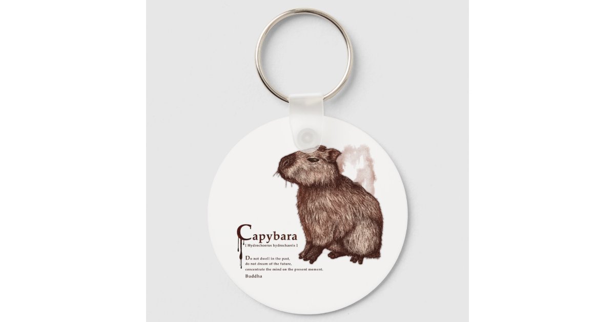 capybara - chocolate keychain | Zazzle