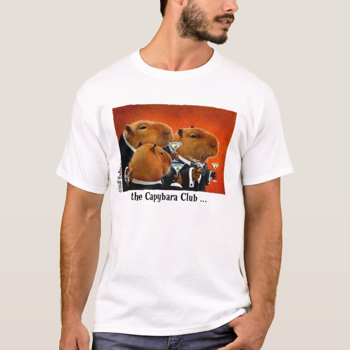 Capybara Club T-Shirt | Zazzle.com