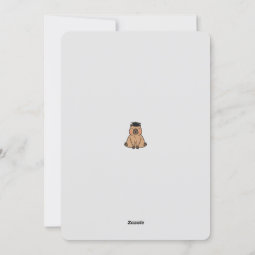 Capybara Congratulations Veterinary Graduation Holiday Card | Zazzle