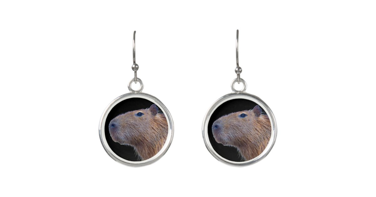 Capybara Earrings | Zazzle