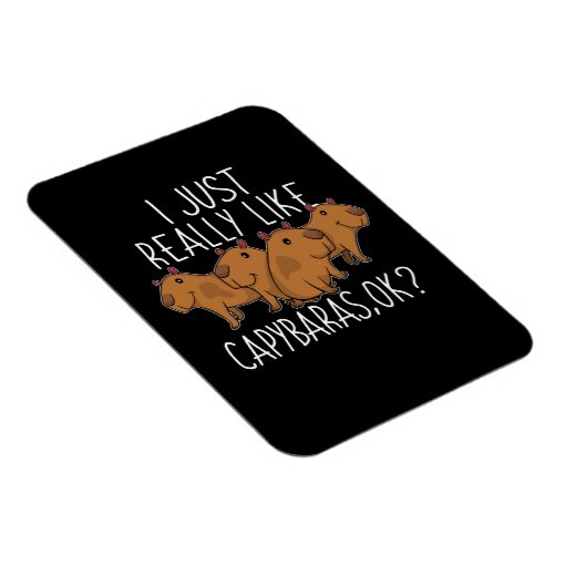 Capybara Gift Kids Women Cute Capybara Magnet | Zazzle