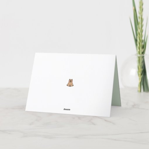 Capybara Happy Teacher's Day Thank you Card | Zazzle