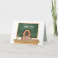 Capybara Happy Teacher's Day Thank you Card | Zazzle
