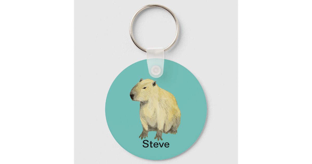 Capybara Keychain | Zazzle