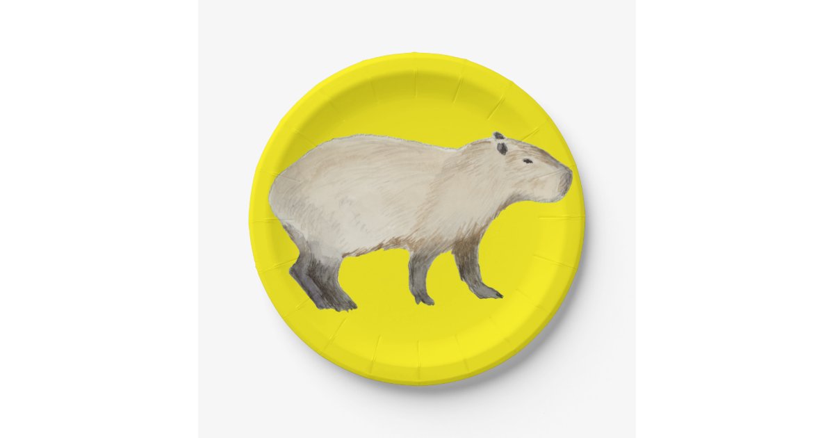 Capybara Paper Plates | Zazzle
