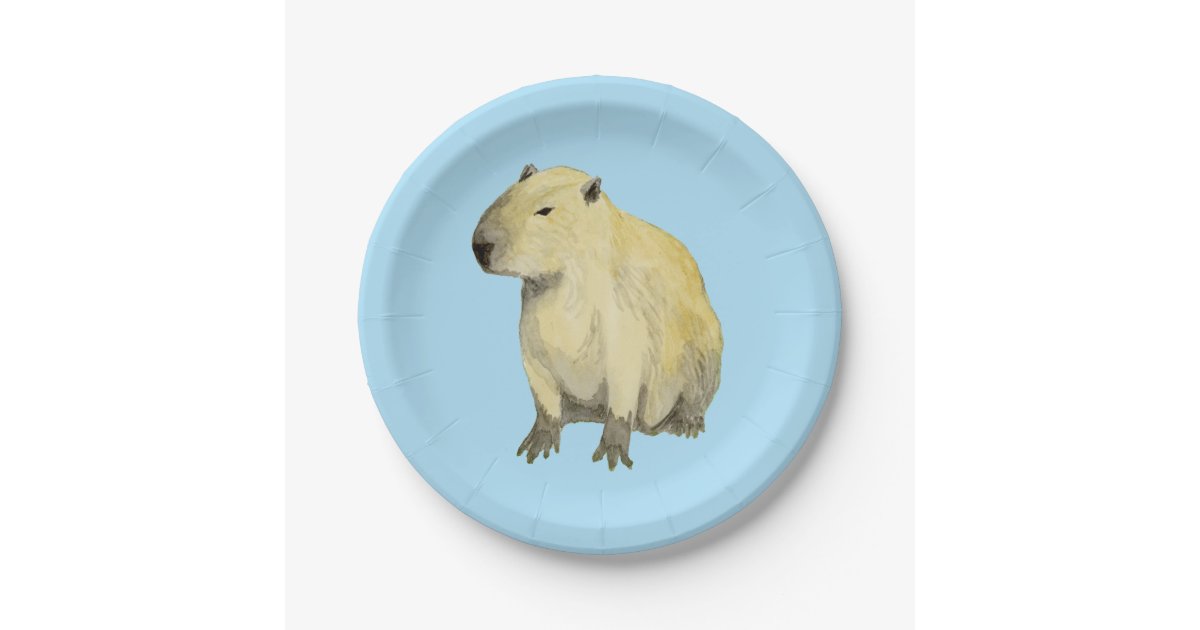 Capybara Paper Plates | Zazzle