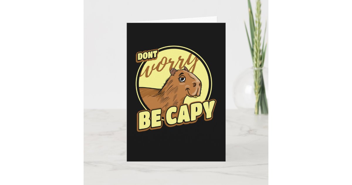 Capybara Retro Capibara Card | Zazzle