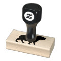 Capybara Silhouette Rubber Stamp | Zazzle