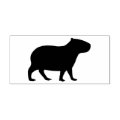 Capybara Silhouette Rubber Stamp | Zazzle