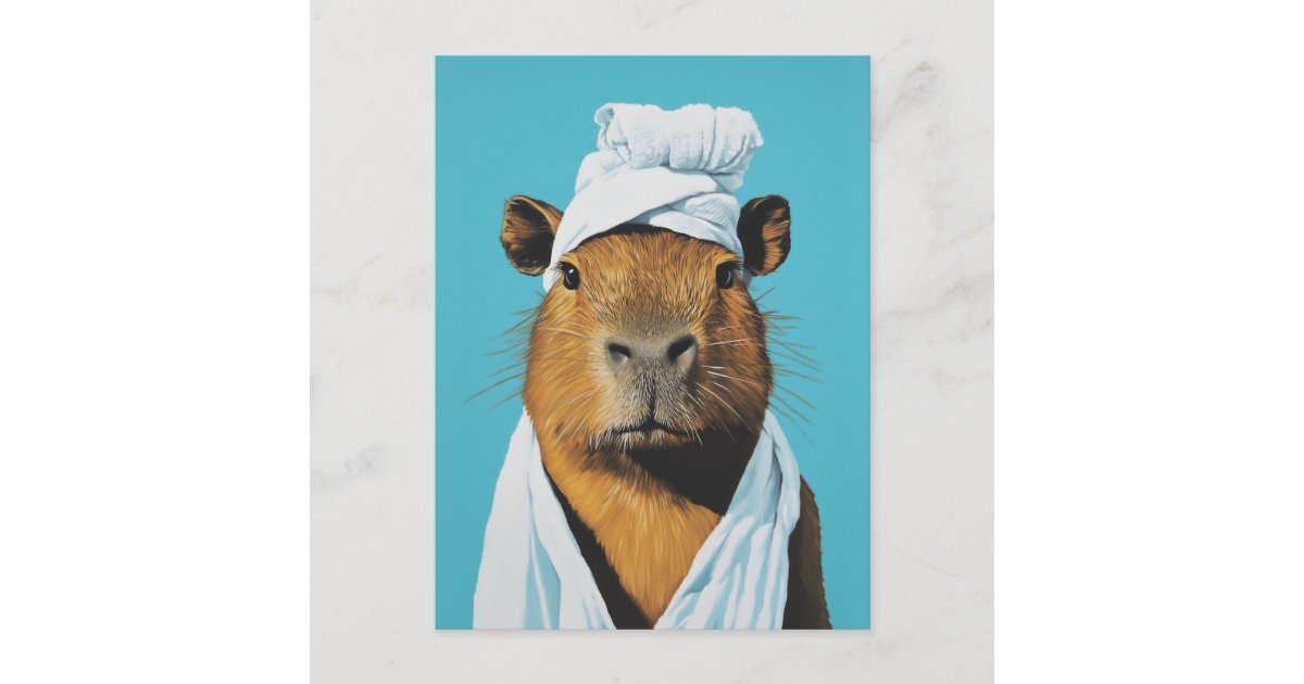 Capybara Spa Day Postcard | Zazzle