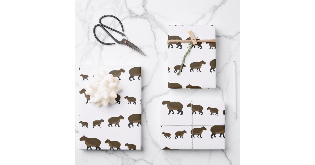 Capybara Wrapping Paper Sheets | Zazzle