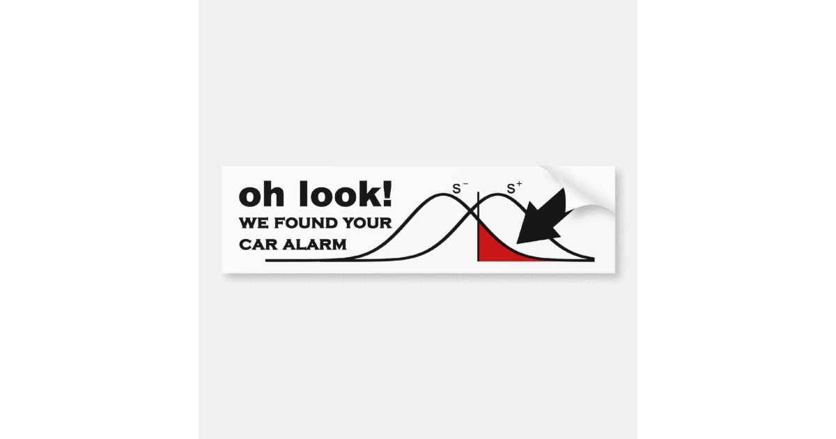 Car Alarm Bumper Sticker | Zazzle