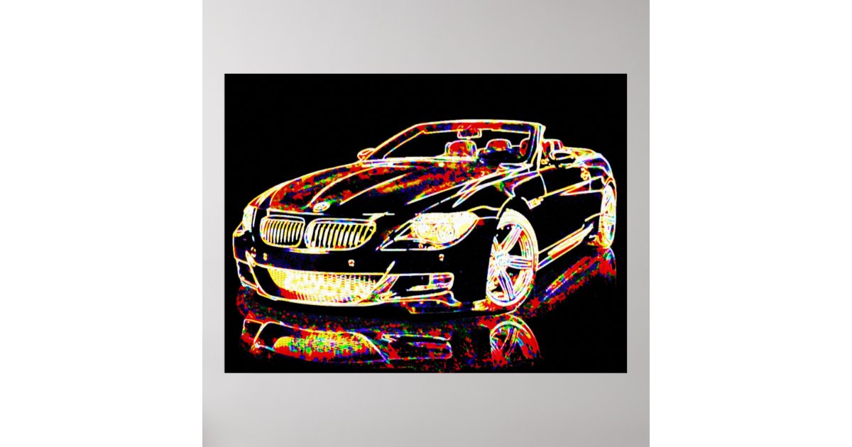 Car Art Poster | Zazzle