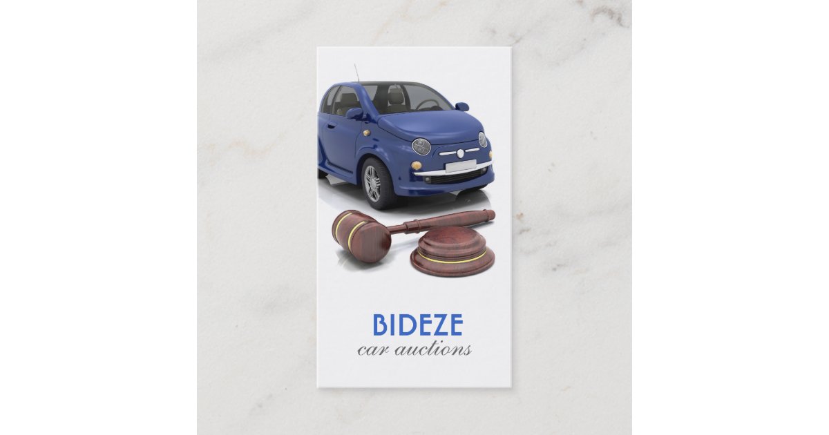 Car Auction Business Card | Zazzle