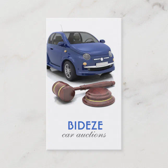 Car Auction Business Card | Zazzle