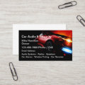 Car Audio Sound And Alarm Systems Business Card | Zazzle
