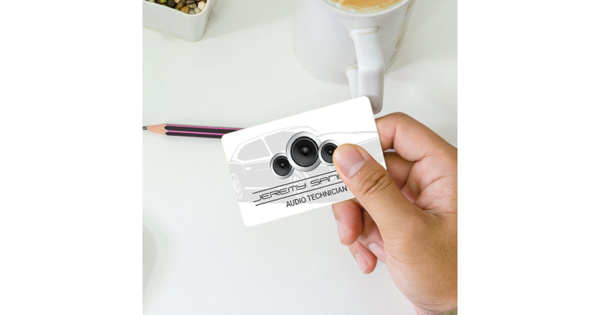 Car Audio | Speakers Business Card | Zazzle